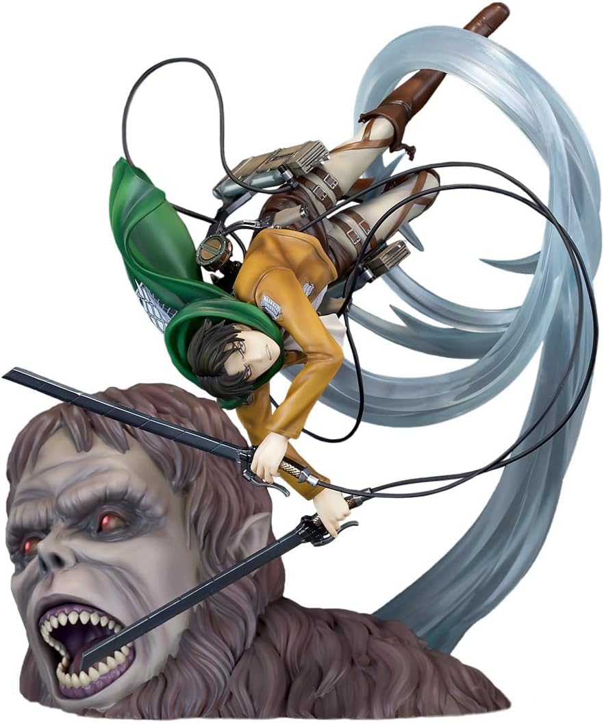 Attack on Titan Pre-Painted Figure: Figure Levi vs Beast Titan Ver.