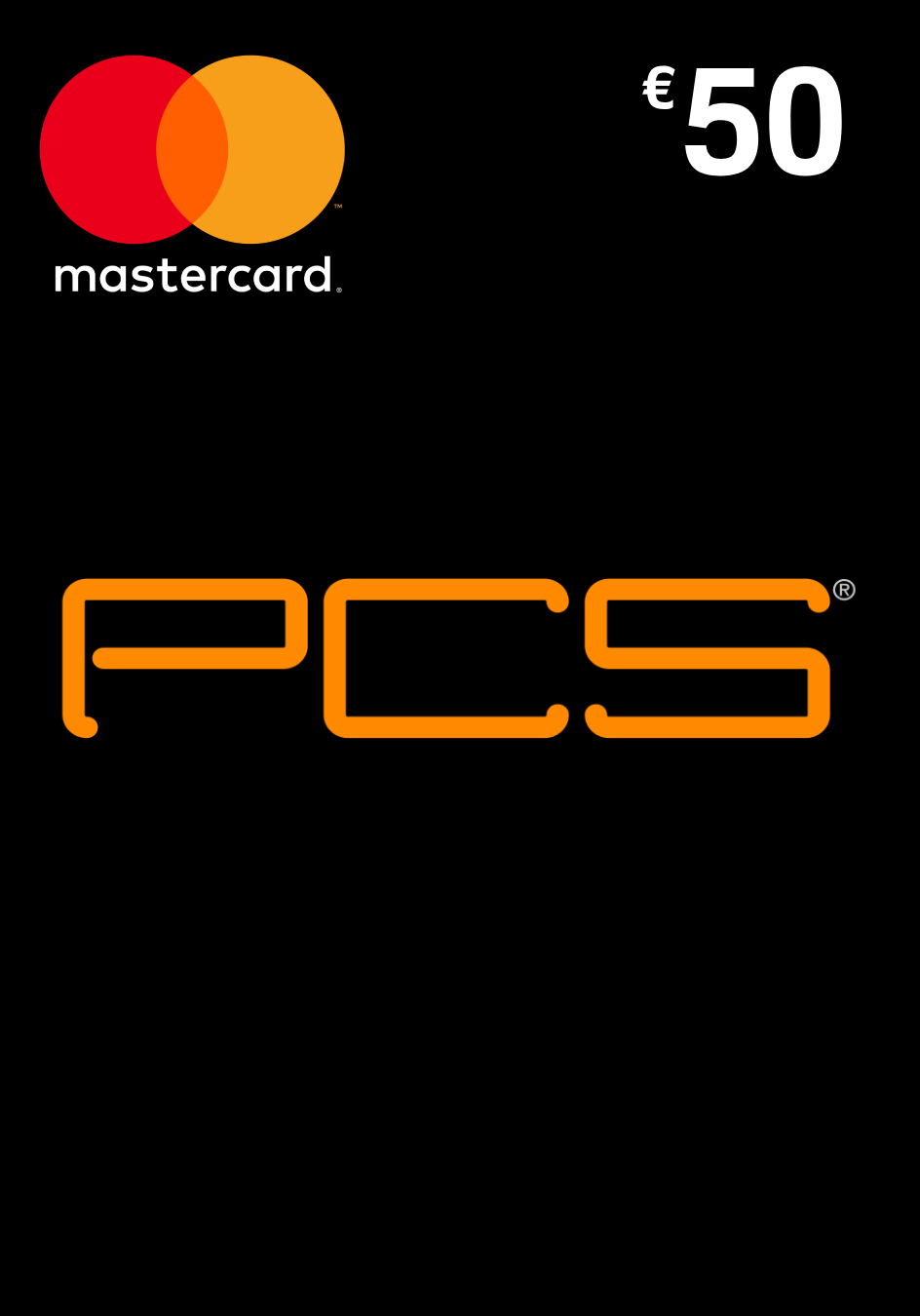 PCS Gift Card 50 EUR | Europe Account digital