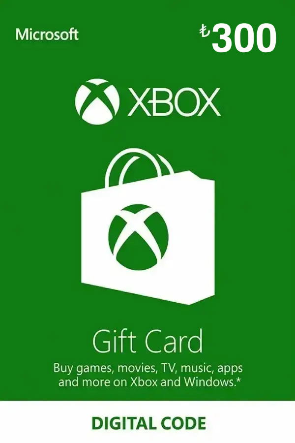 Xbox Gift Card TRY 300 | Turkey Account digital for Xbox360, Xbox One