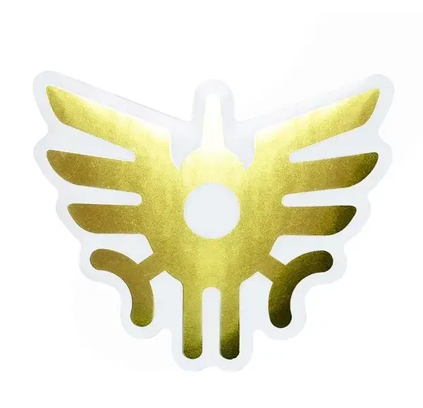 Dragon Quest Metallic Die-cut Sticker Emblem Of Roto