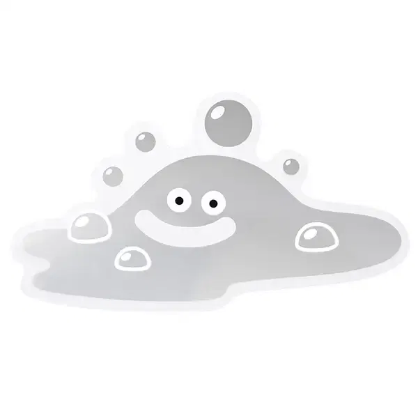 Dragon Quest Metallic Die-cut Sticker Liquid Metal Slime