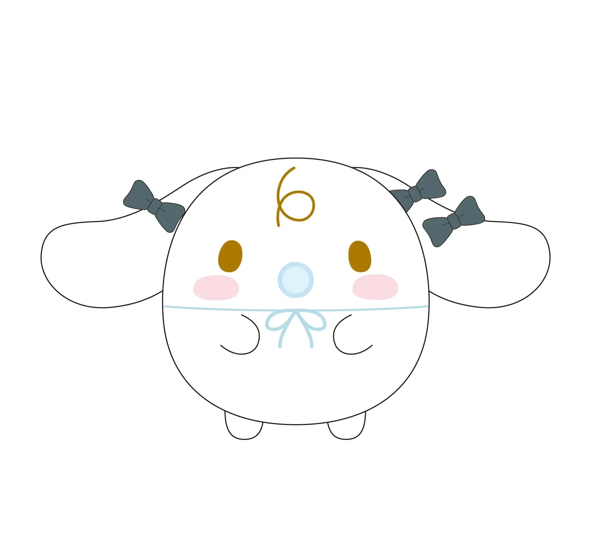 MC-13 Hatsune Miku x Cinnamoroll Fuwakororin (M Size) 2 C Milk (Osumashi)