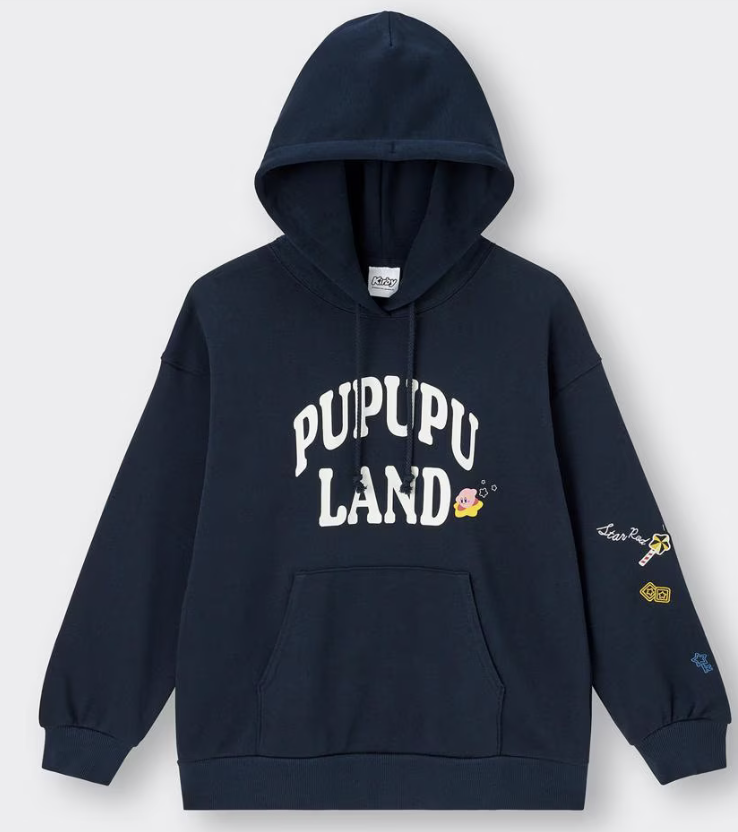 GU Kirby Pupupu Land Sweat Hoodie (Navy | Size XL)