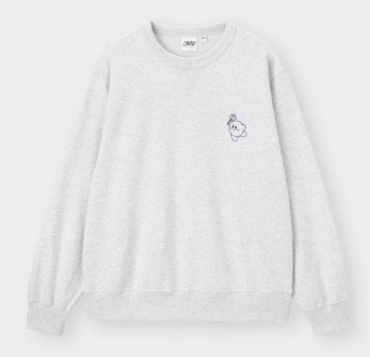 GU Kirby Sweatshirt (Light Gray | Size M)