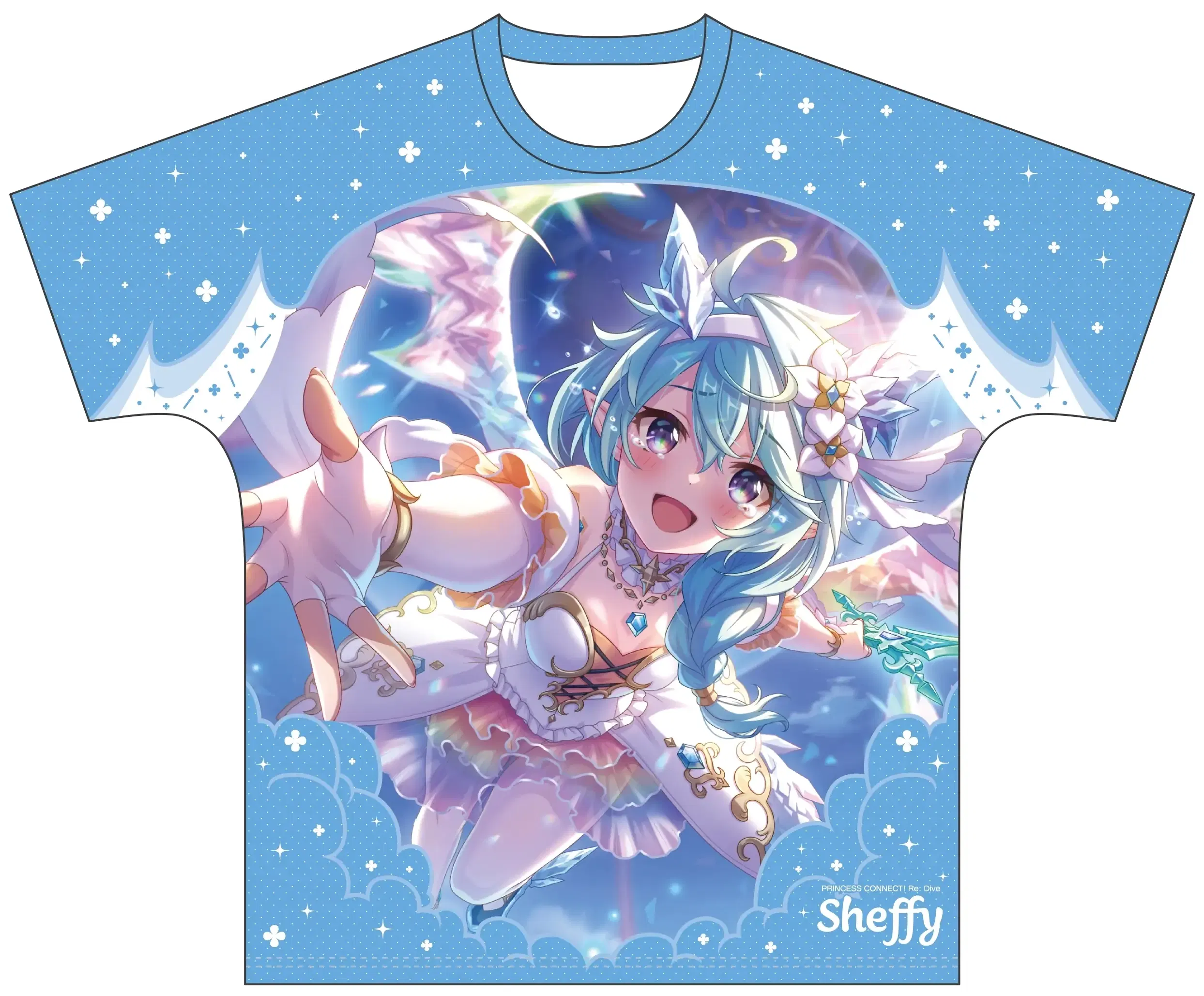 Princess Connect! Re:Dive Full Graphic T-shirt Sheffy (Princess)