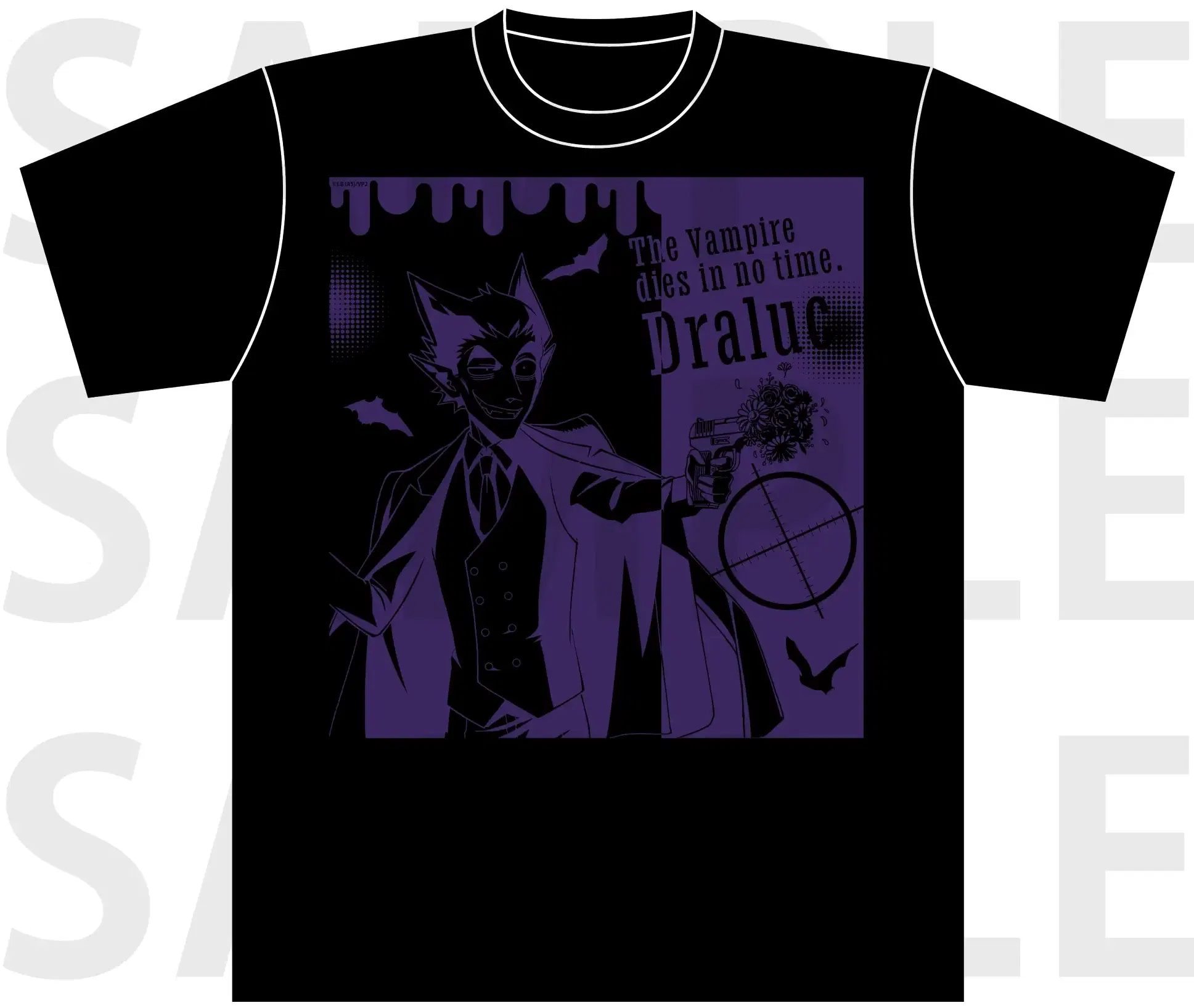 The Vampire Dies In No Time. 2 T-shirt Draluc