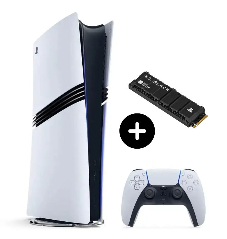 PlayStation 5 Pro + Western Digital BLACK SN850P SSD 2TB Bundle