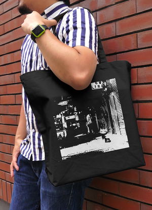 SCP Foundation - SCP-040-JP Cat Large Tote Bag (Black)