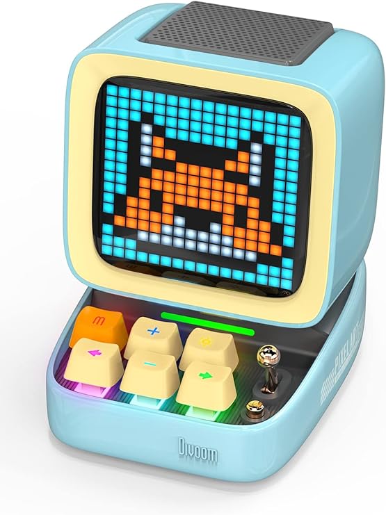 Divoom Ditoo-Plus Portable Bluetooth Speaker (Blue)