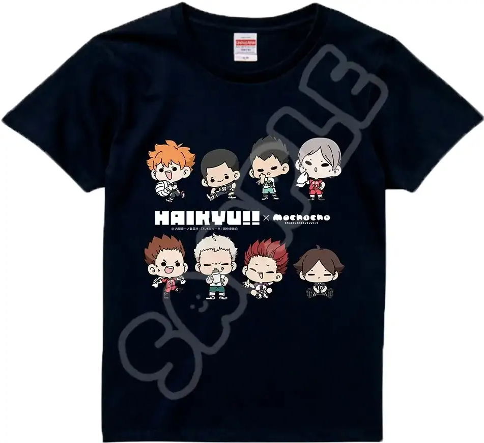 Haikyu!! Minna Mochocho Ka Daisakusen! Vol. 1 T-shirt M-A Group (Black ...