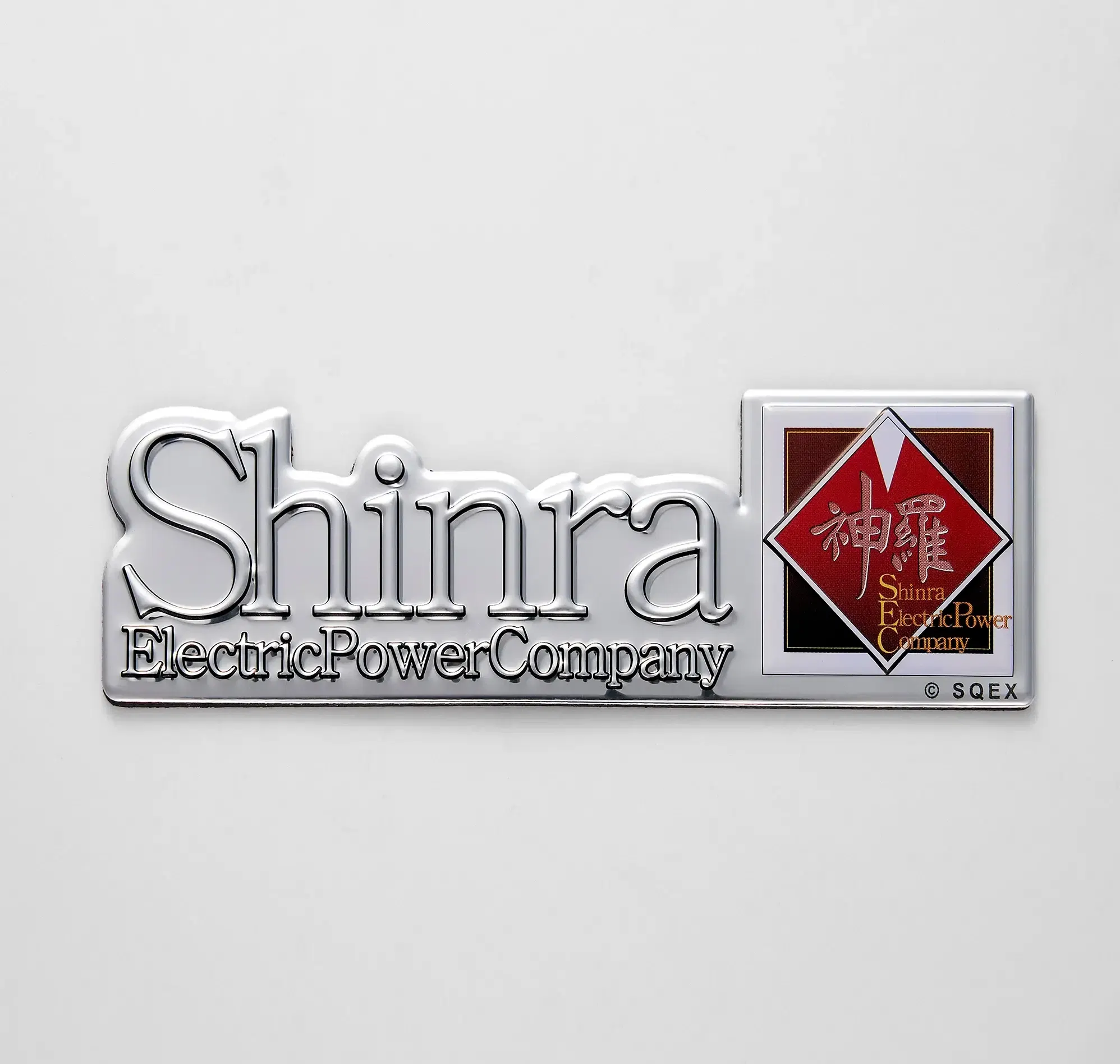 Final Fantasy VII Rebirth Aluminum Magnet Shinra Electric Power Company