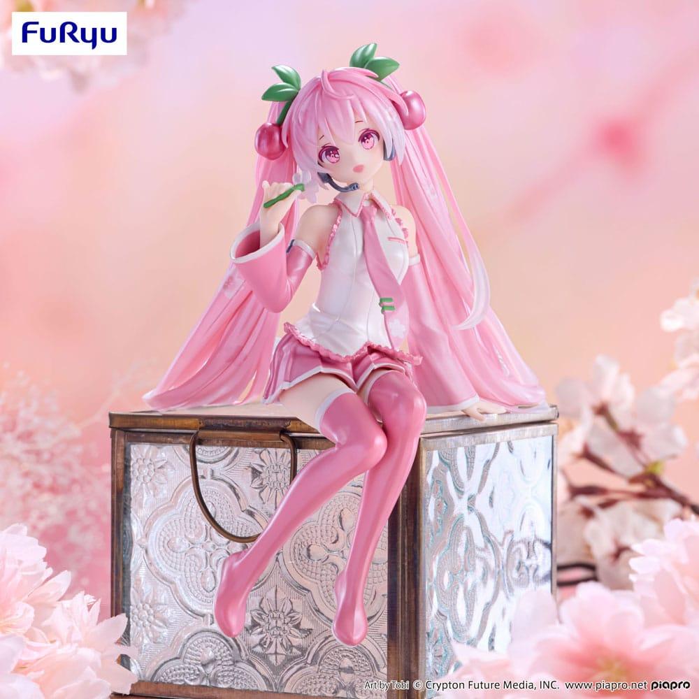 Hatsune Miku Noodle Stopper Figure: Sakura Miku 2024 Pearl Color Ver.