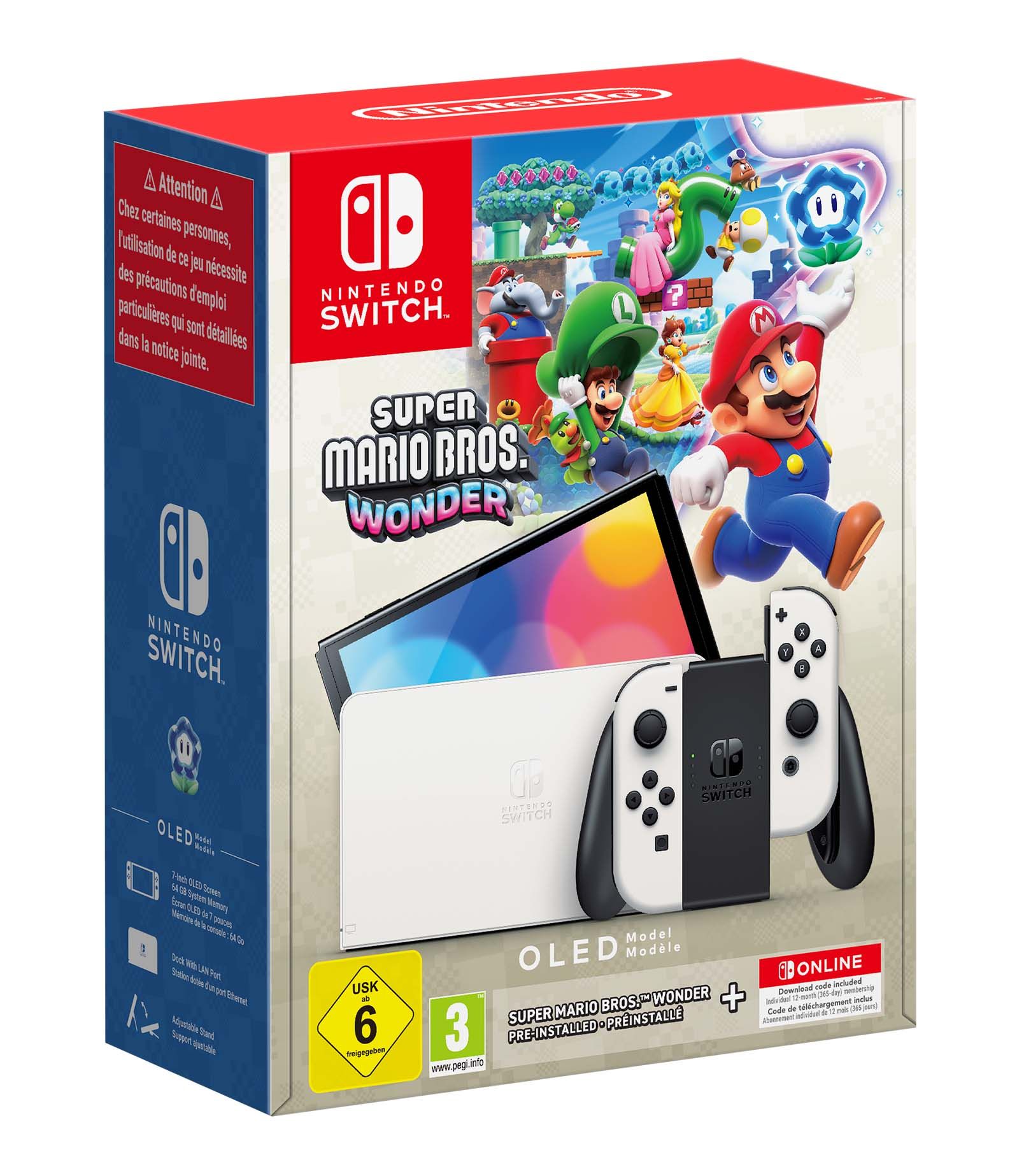 Nintendo Switch OLED Model [Mario Wonder Bundle] + 12 Months NSO