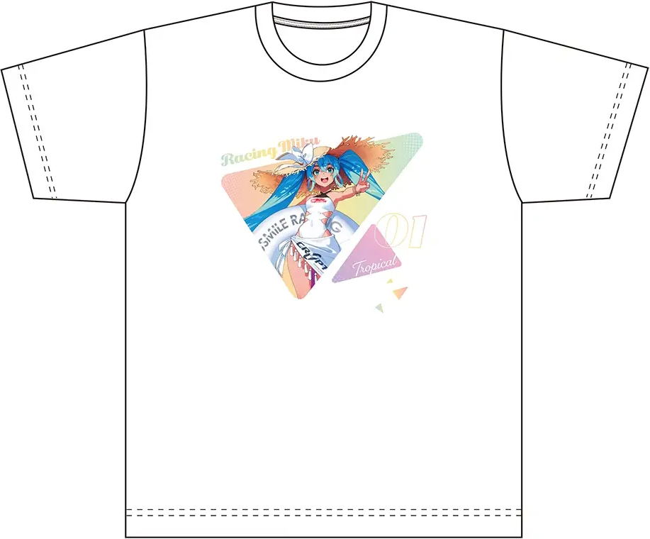Racing Miku 2024 Tropical Ver. T-shirt (Size L) (Re-run)