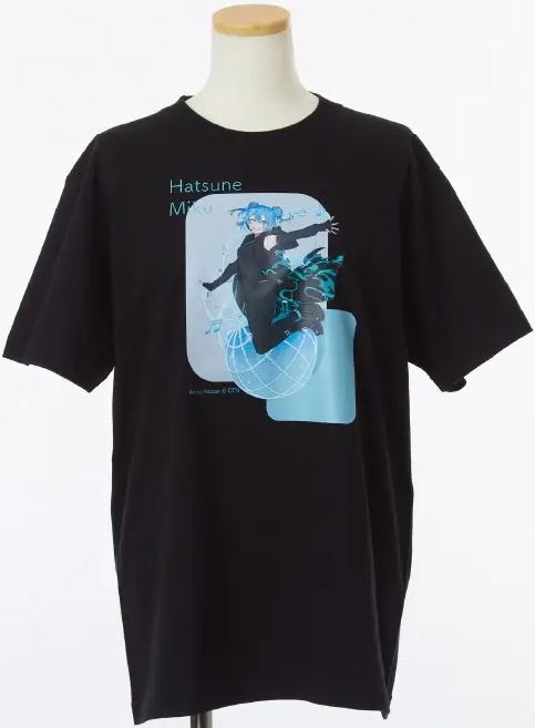 Hatsune Miku EXPO 10th Anniversary T-shirt Pattern A (Yasumi) (Black ...