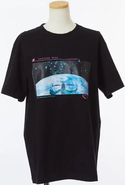 Hatsune Miku EXPO 10th Anniversary T-shirt Pattern B (MV Cut) (Black ...