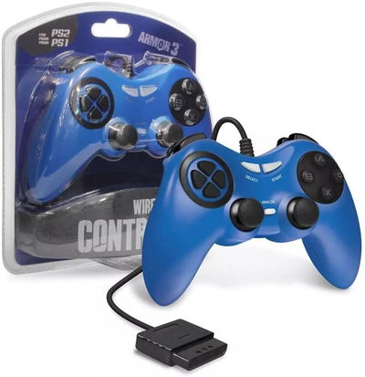 Armor3 Wired Controller for PlayStation 2 (Blue) for PlayStation 2
