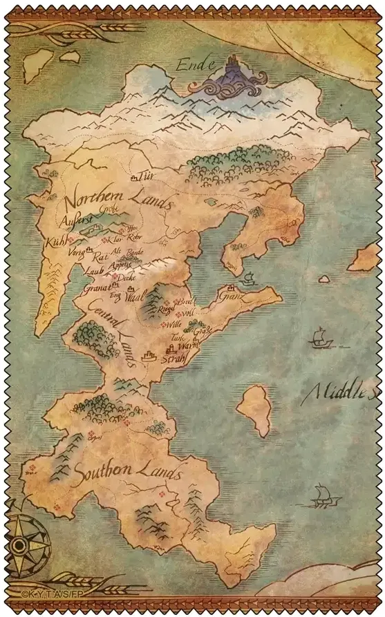 Frieren: Beyond Journey's End Cleaner Cloth World Map Ver.