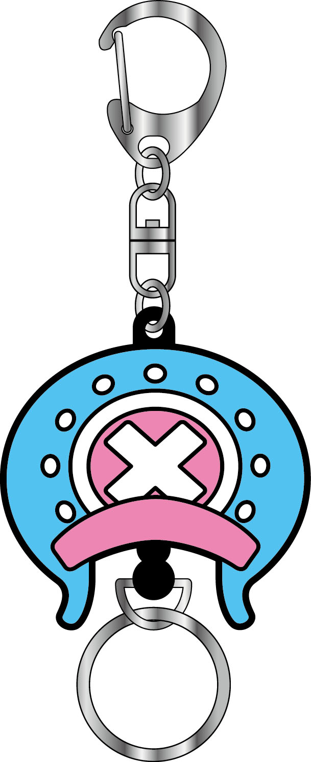 One Piece Hat Type Rubber Reel Key Chain Chopper