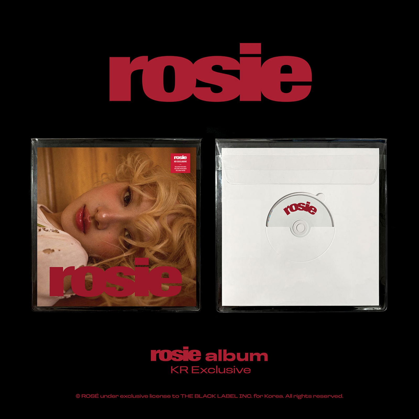 ROSÉ - rosie / first studio album (KR Exclusive) (ROSÉ ROSIE)