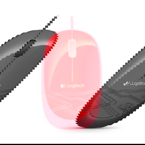Logitech M105 Corded Mouse (Red)