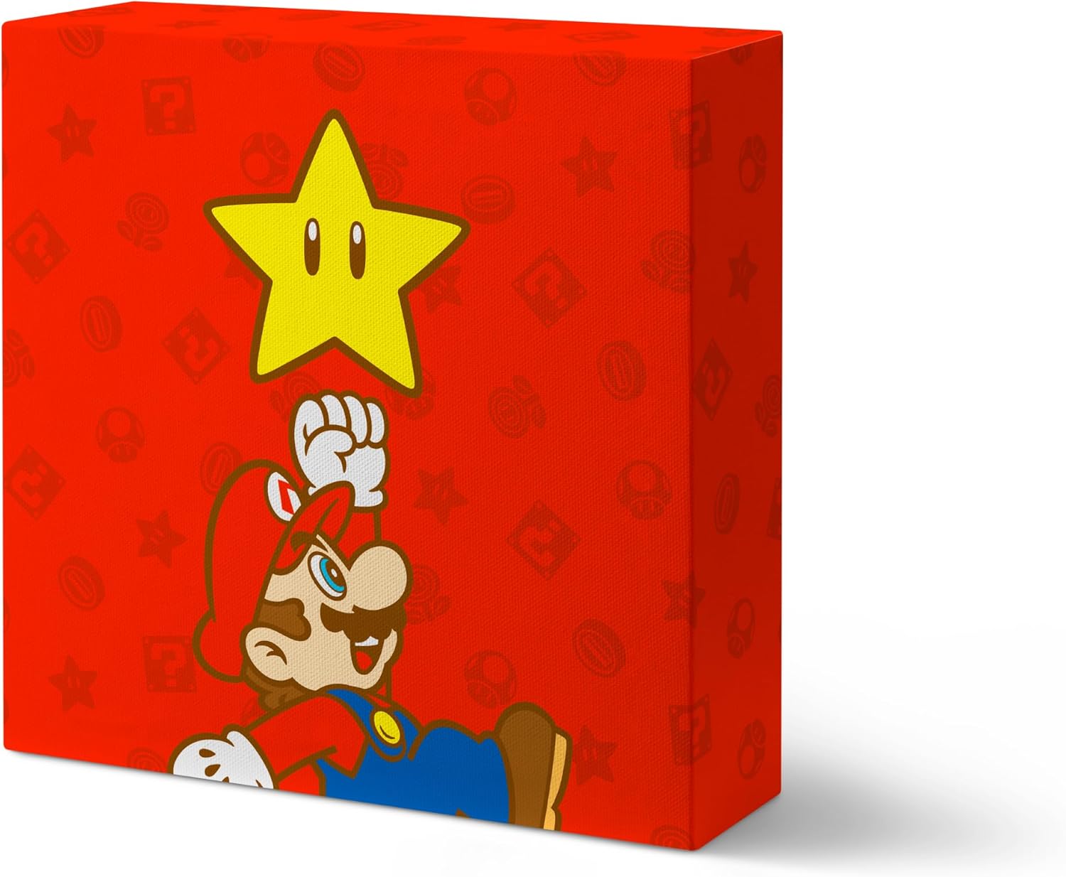 Super Mario Glowing Canvas Art × Gift Box (Super Star)