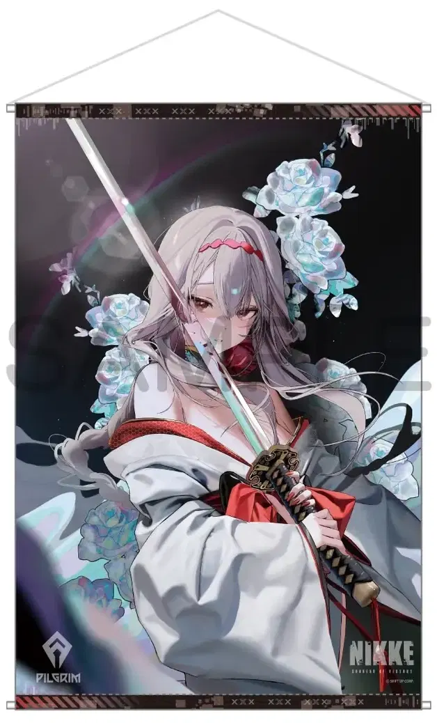 Goddess Of Victory: Nikke B2 Tapestry Scarlet: Black Shadow - Longing Flower