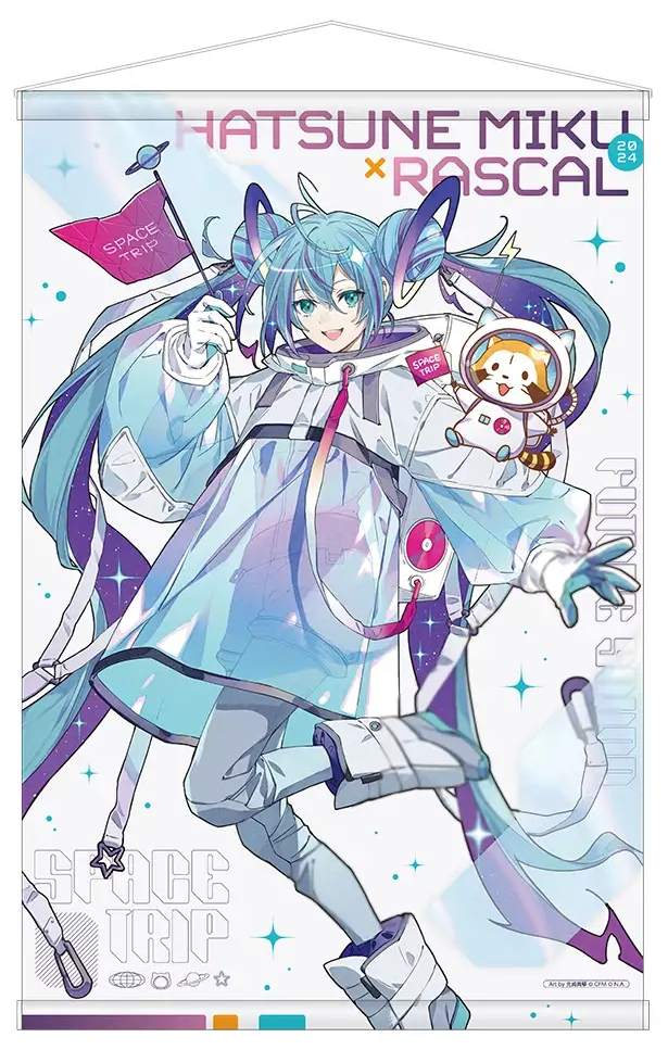 Hatsune Miku x Rascal The Raccoon 2024 B2 Tapestry