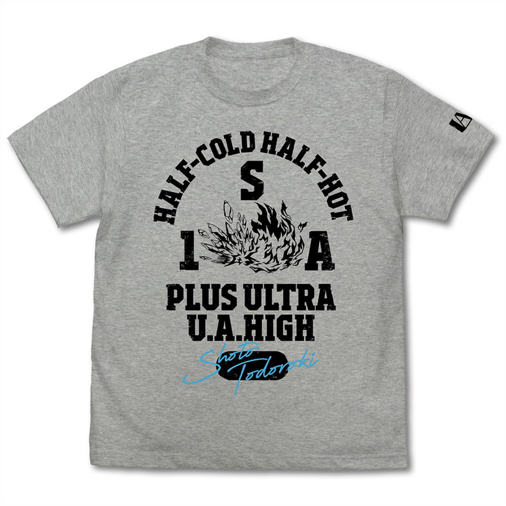 TV Anime My Hero Academia - Shoto Todoroki College T-shirt (Mix Gray ...