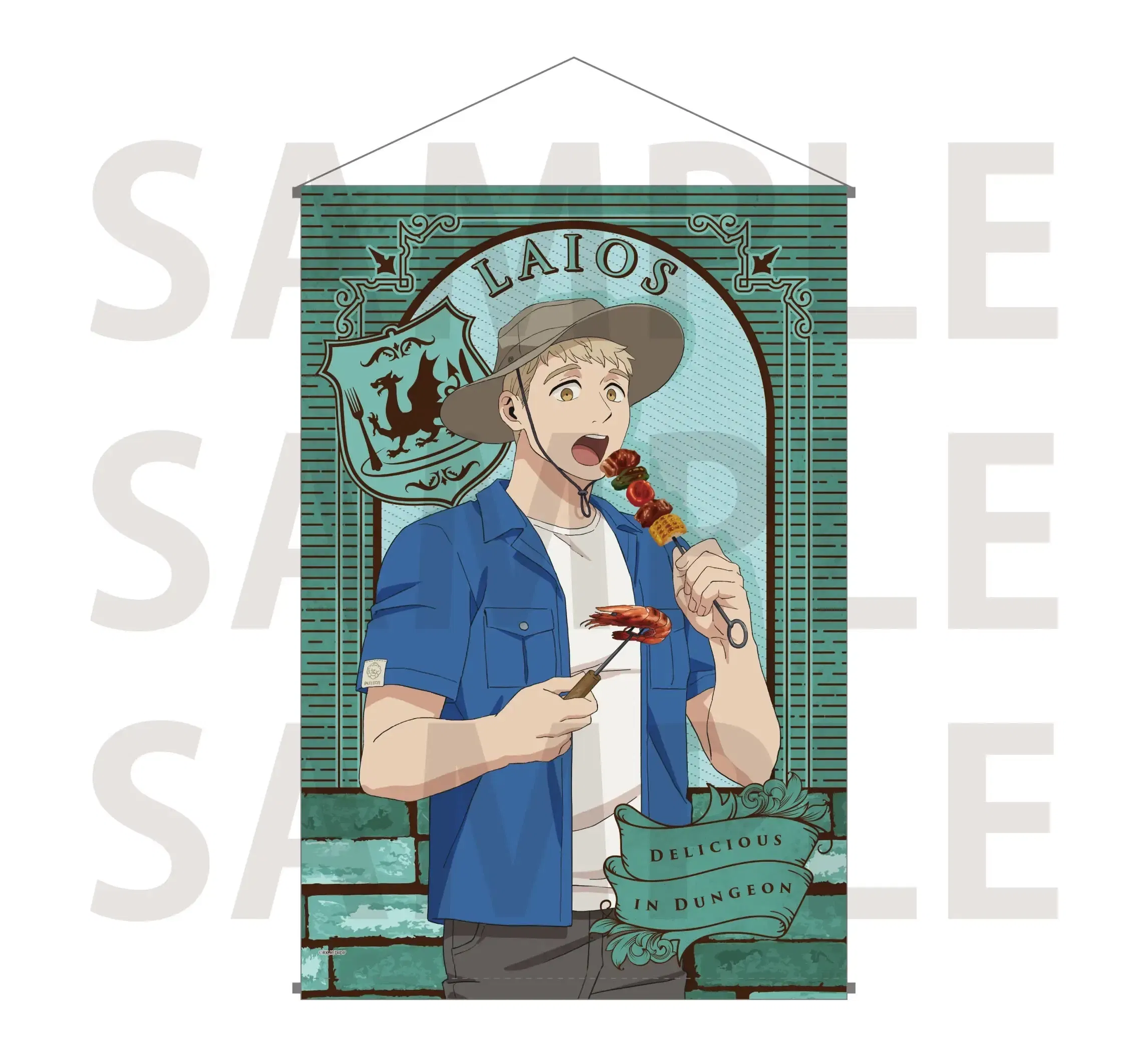Delicious In Dungeon B2 Tapestry Original Illustration BBQ Party! Laios