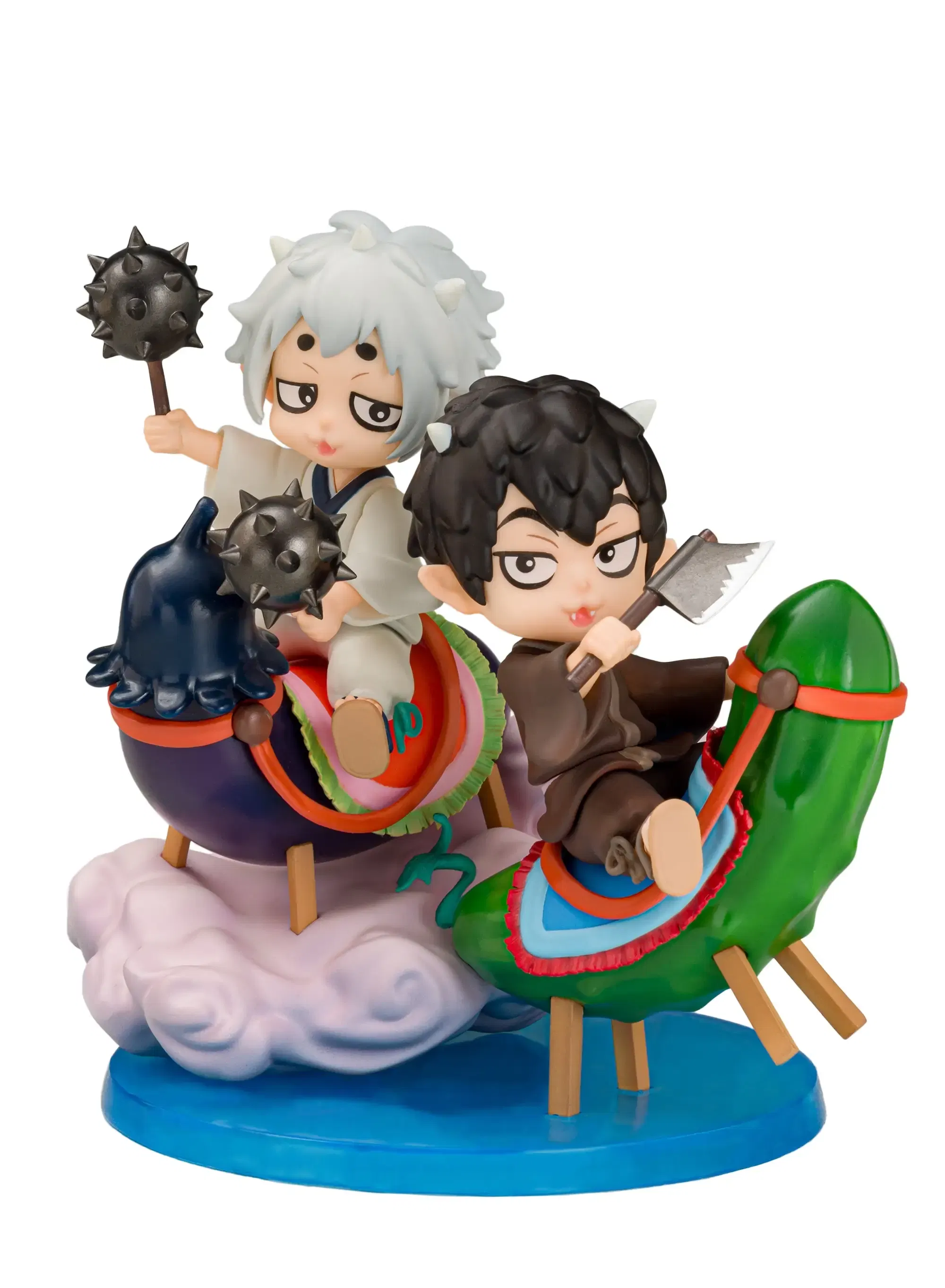 Hozuki's Coolheadedness Pre-Painted Figure: Hako to Niwa Karauri & Nasubi