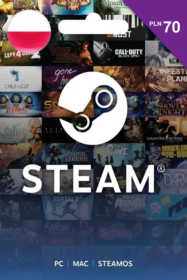 Steam Gift Card (PLN 70 | For Poland Currency Only) STEAM digital
