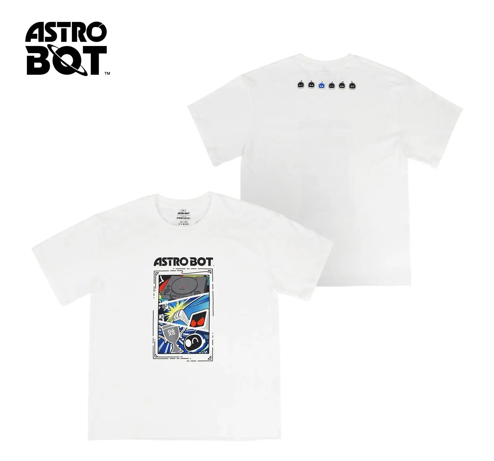 Astro Bot T-shirt (White | Size M)