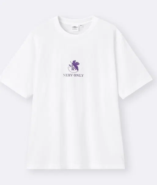 GU Evangelion Angel Attack EVA-01 T-Shirt (White | Size S)