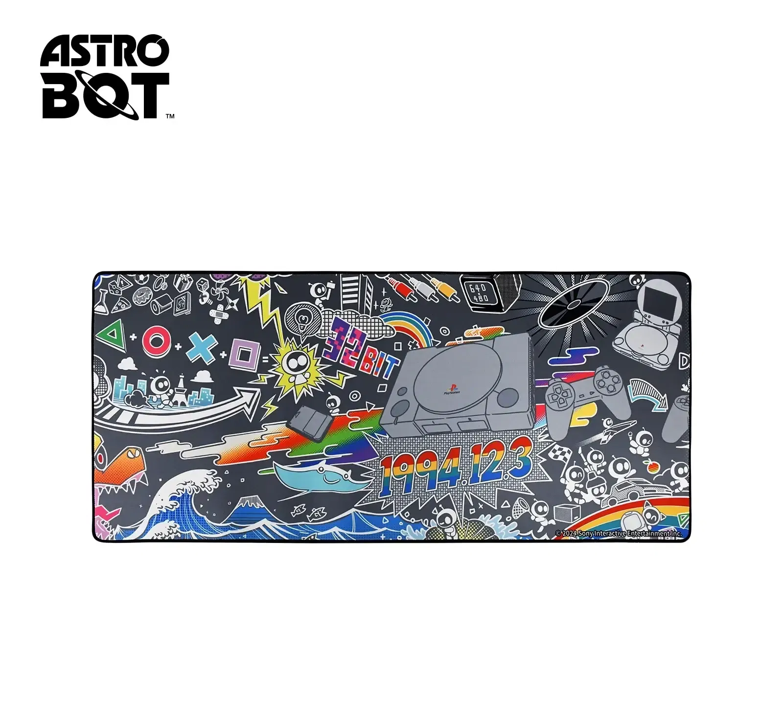Astro Bot Deskmat (PS1 Section Mural)