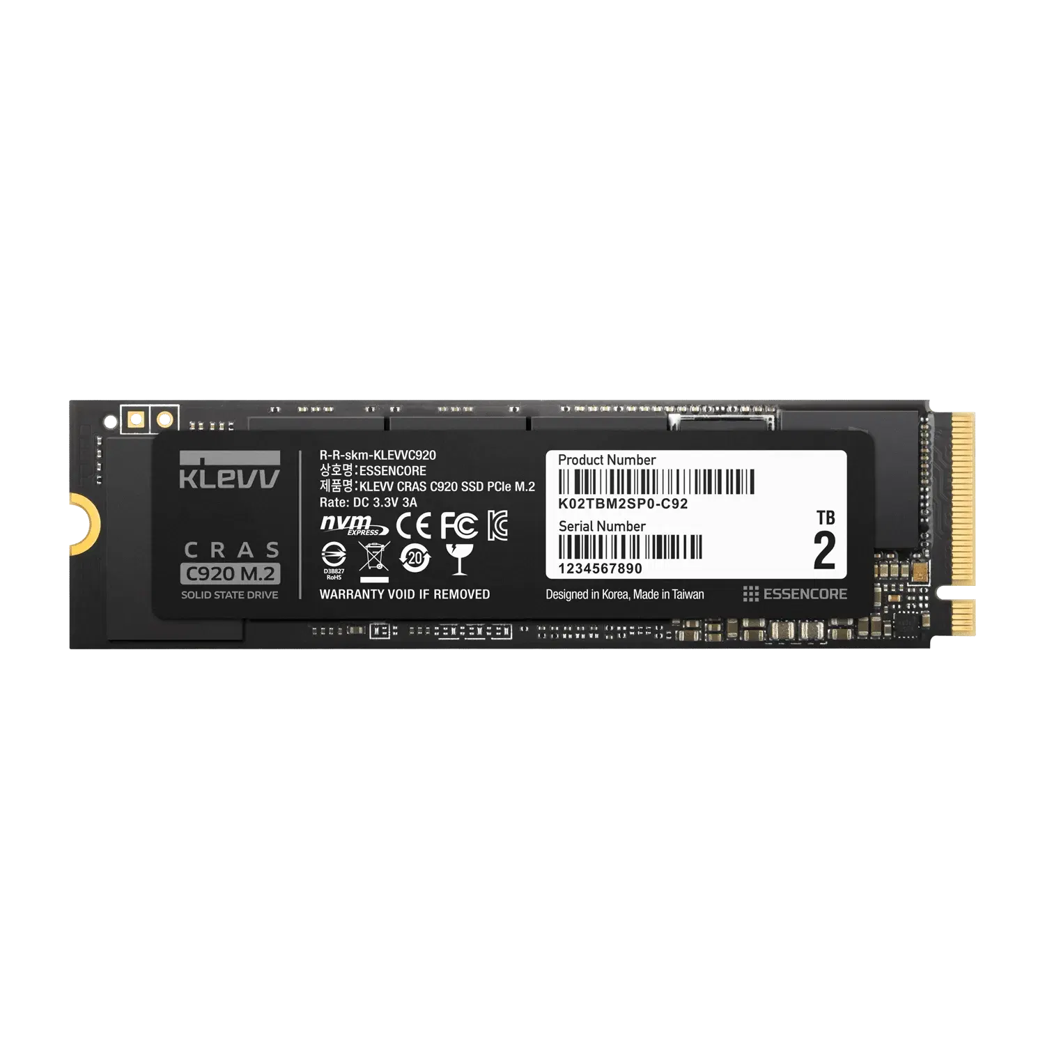 Klevv CRAS C730 2TB Gen 3 M.2 SSD for PC, Laptop