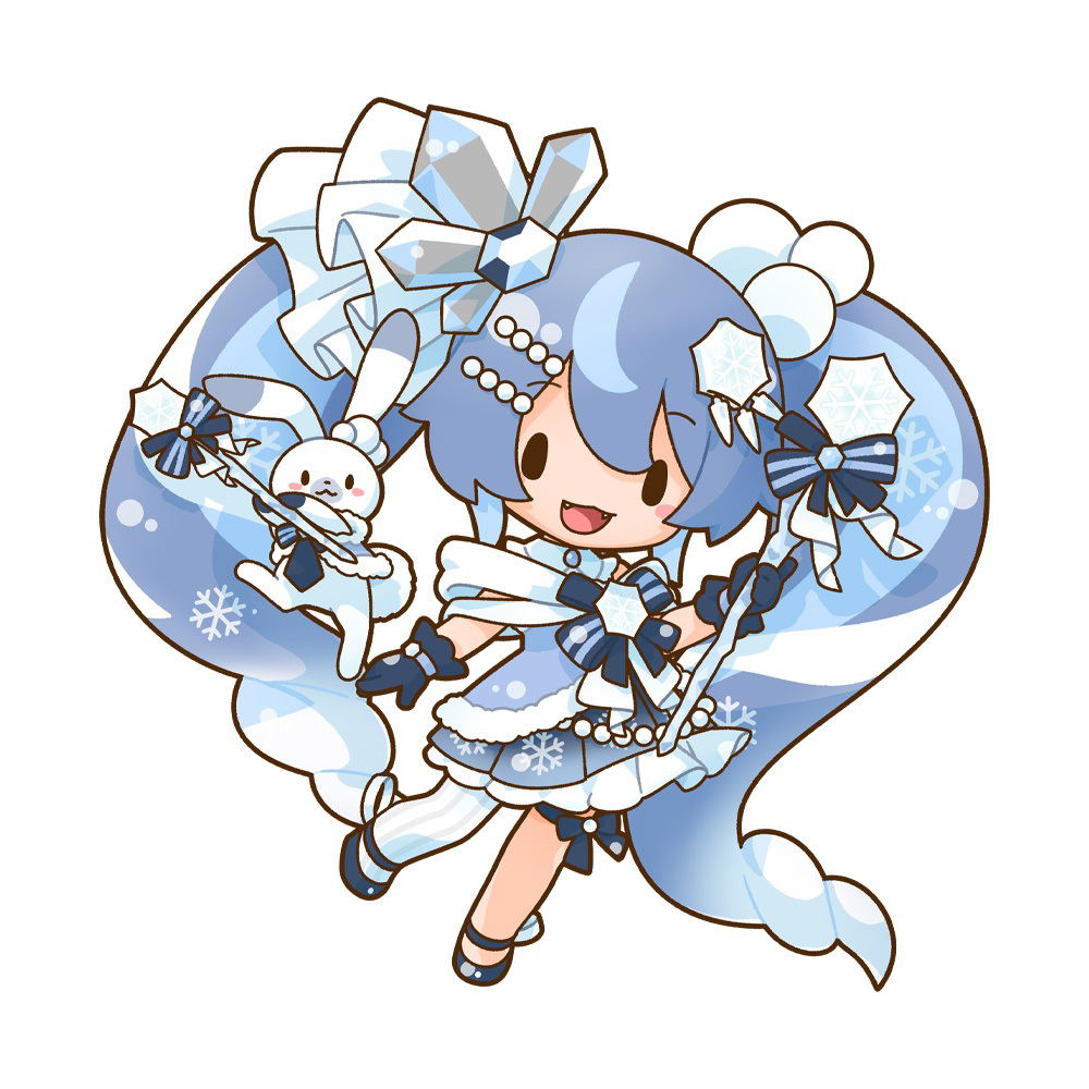 Snow Miku 2025 Fuwa Petit Dodeka Jumbo Plush