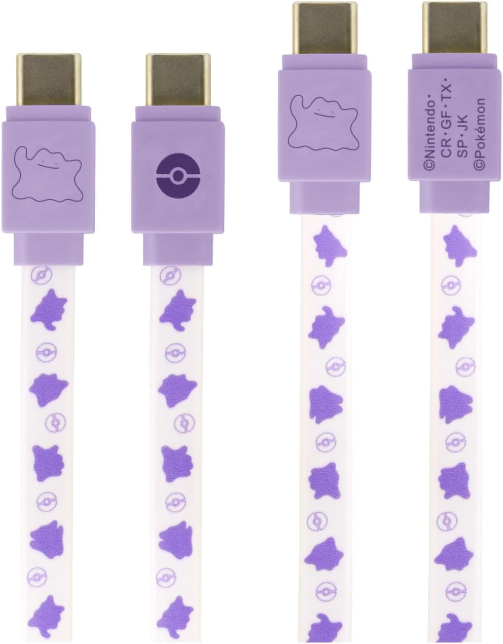 Gourmandise Pokemon PD60W Compatible USB 2.0 Type-C Cable (Metamon) for ...