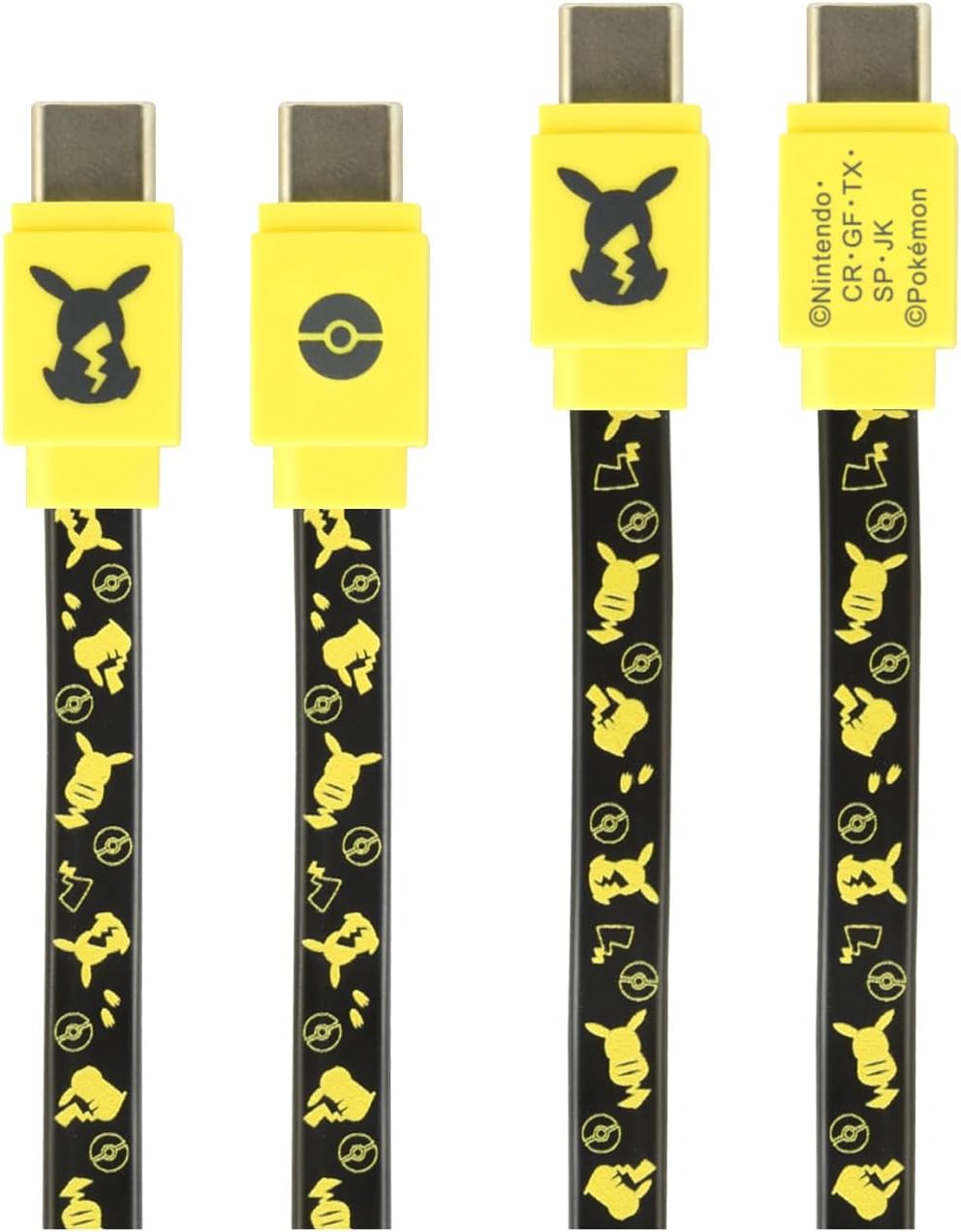Gourmandise Pokemon PD60W Compatible USB 2.0 Type-C Cable (Pikachu) for ...