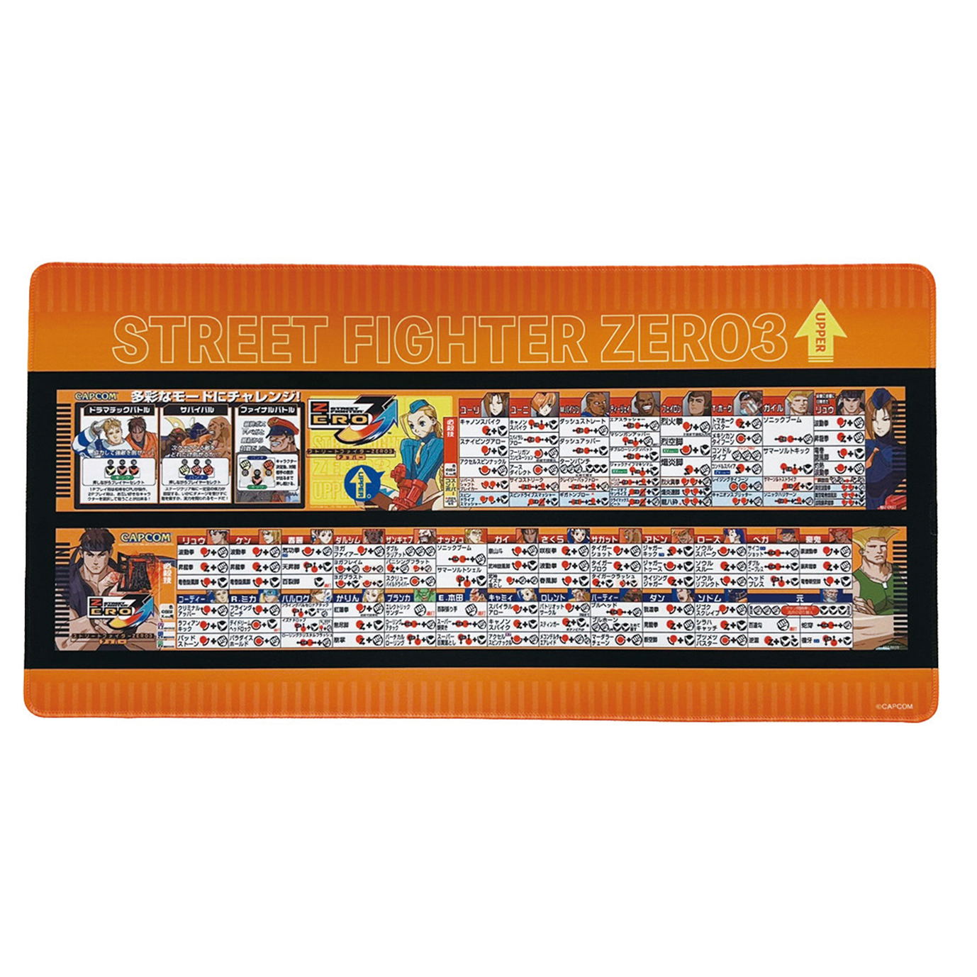 Capcom Fightin Collection 2 Desk Mat Street Fighter Zero 3 Upper