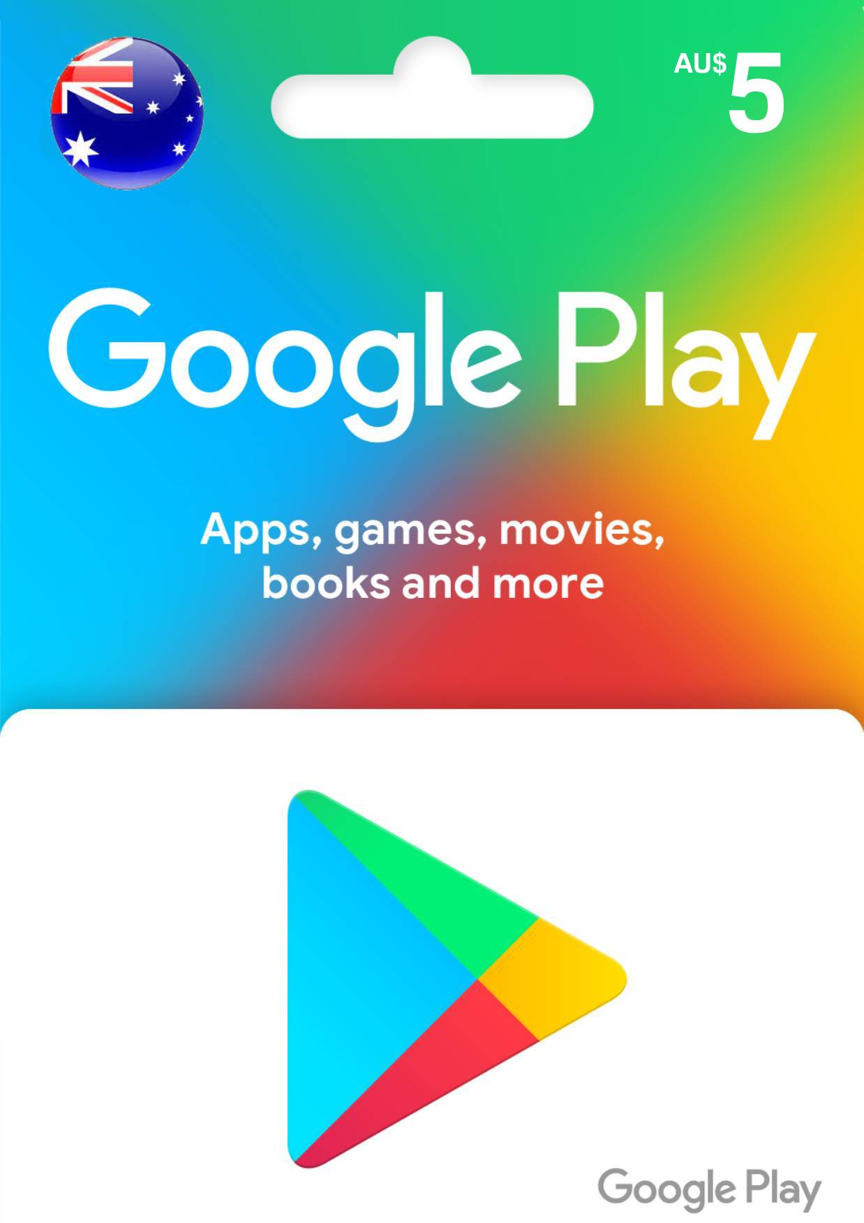 Google Play AUD 5 Gift Card | Australia Account digital