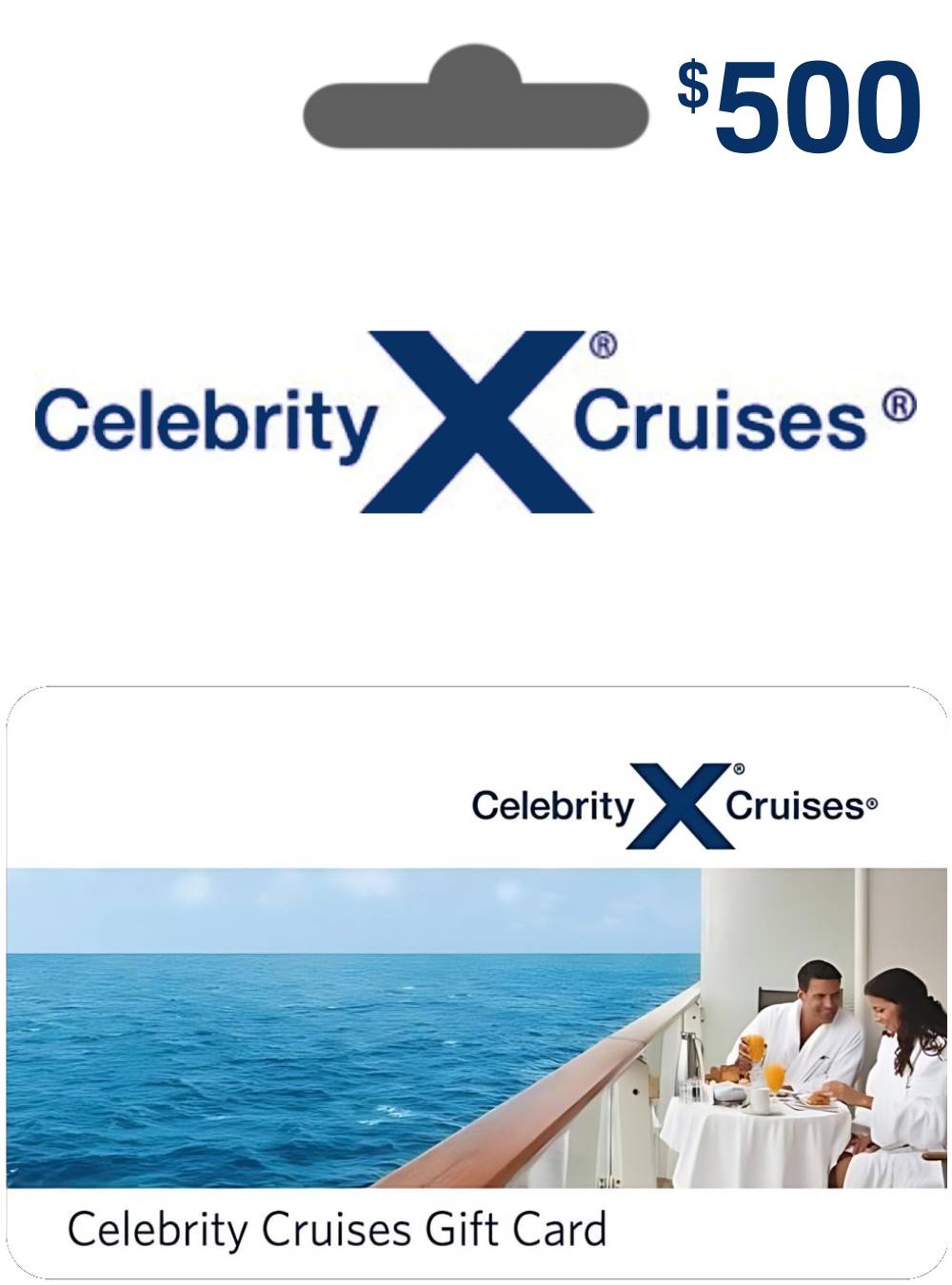 Celebrity Cruises Gift Card 500 USD digital