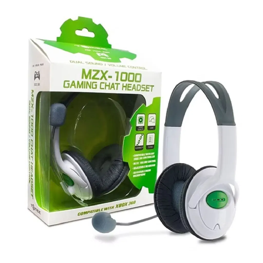 Hyperkin MZX-1000 Headband Headsets (White) for Xbox360