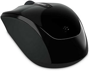 Microsoft 3500 Wireless Mobile Mouse (Black) for Laptop, Desktop