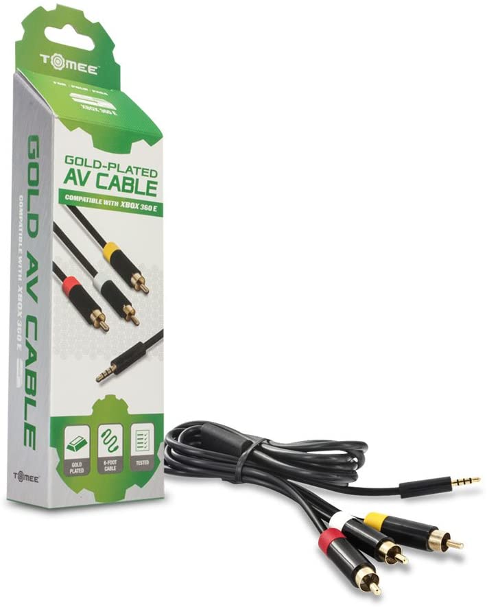 Tomee Gold-Plated AV Cable for Xbox 360 E