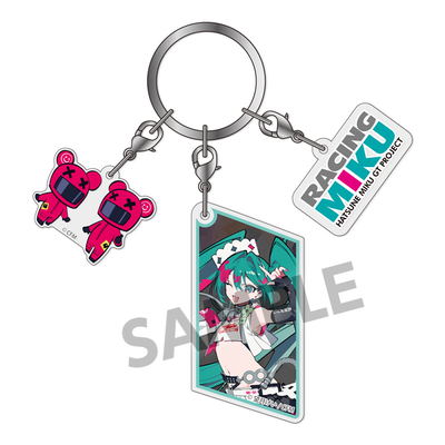 Racing Miku 2025 Key Visual 2 Ver. Three-piece Acrylic Keychain