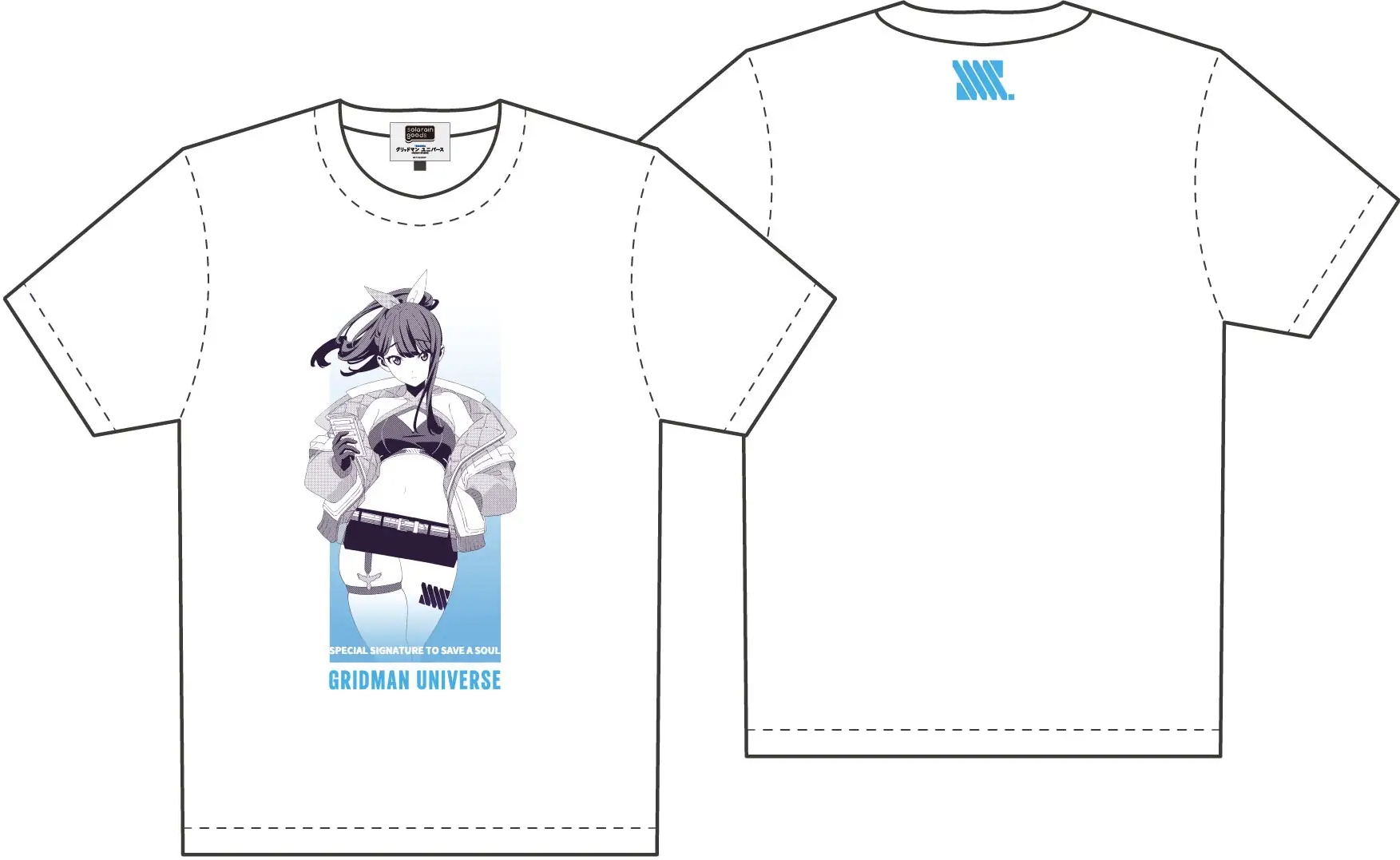 Gridman Universe Dreamy Divas Ver. T-shirt (A) Takarada Rikka (Size XL)