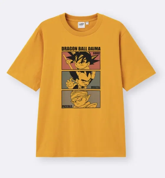 GU Dragon Ball Daima - Goku, Vegeta & Piccolo T-Shirt (Orange | Size S)