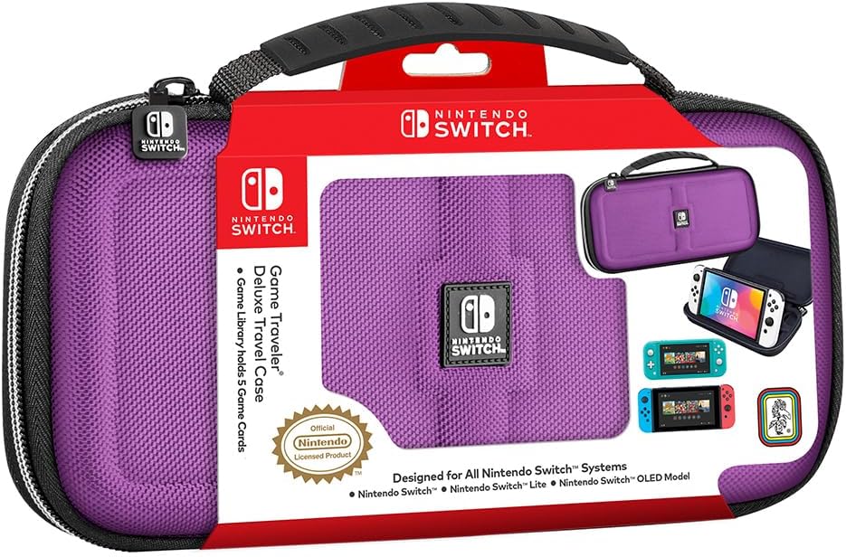 Nacon Official Deluxe Carry Case for Nintendo Switch (Purple) for ...