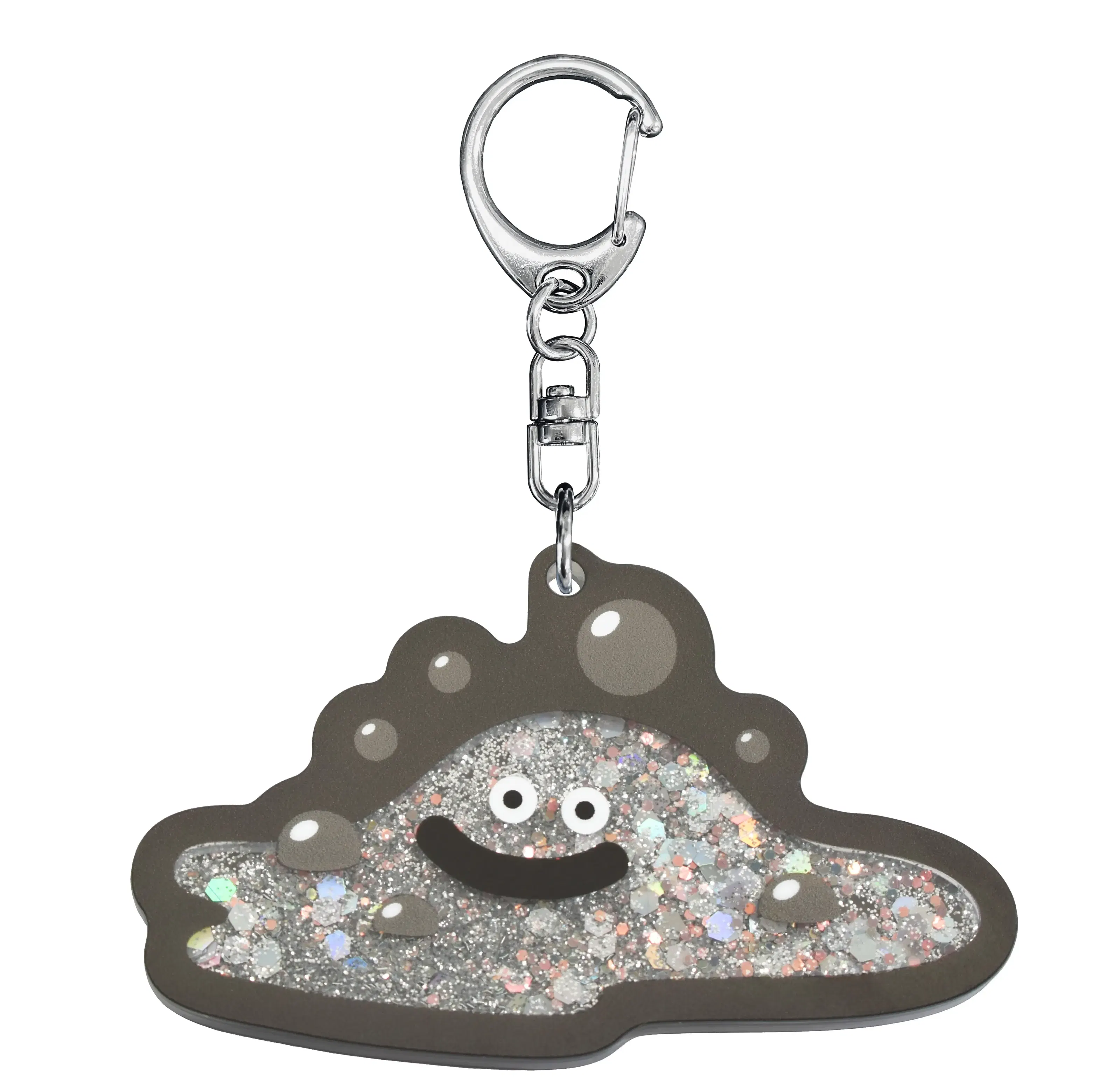 Dragon Quest Smile Slime Lame De Kirakira! Key Chain Liquid Metal Slime